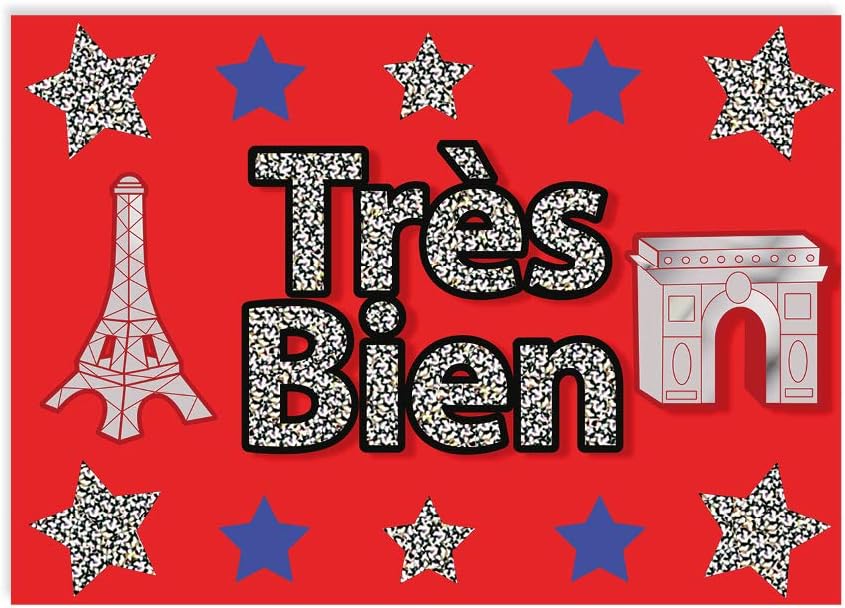 Tres Bien French Sparkling Reward Postcards : Amazon.co.uk: Stationery ...