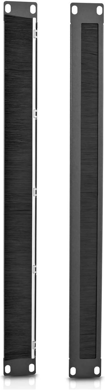 DKURVE® 1U Brush Panel/Panel Cable Management (2 Pack) 19 inch ...