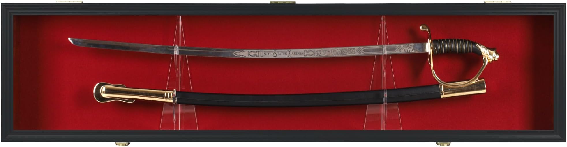 Amazon.com: 1 Sword Display Case Cabinet Stand Holder Wall Mounted, 44 ...