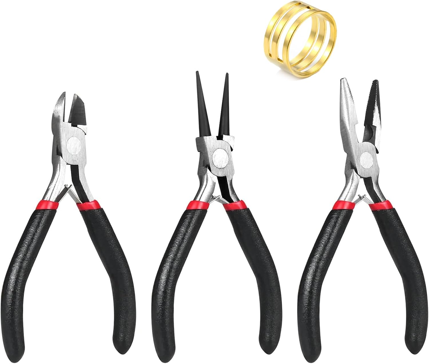 4Pcs Pliers Set Jewellery Making Tools Reusable Round Nose Jewelry ...