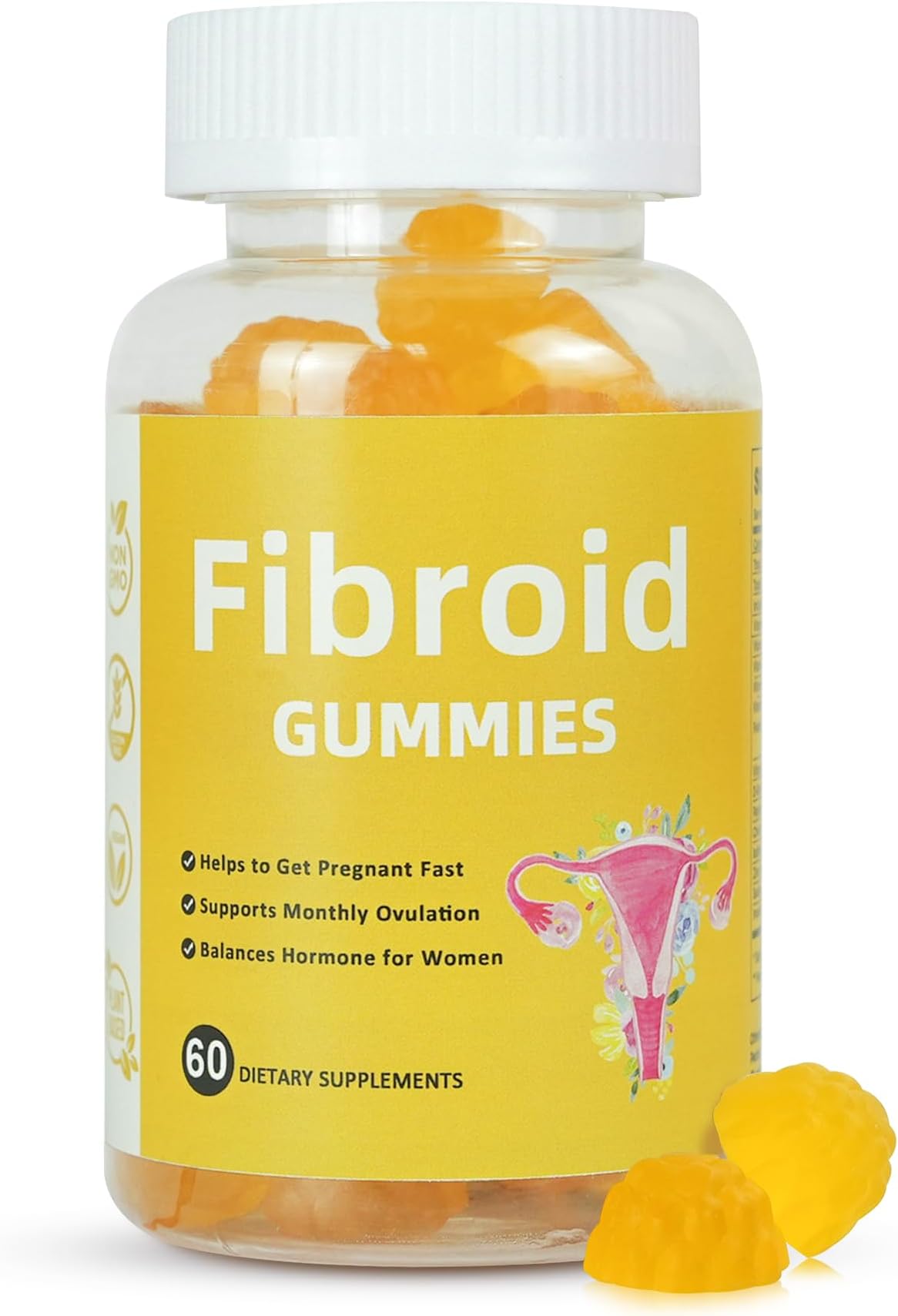 Amazon.com: Aromlife Fibroid Gummies for Women Shrink Ovarian Cysts ...