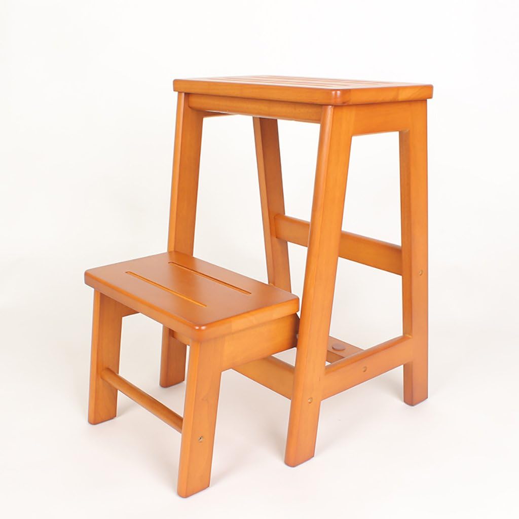 Amazon.de: GJ-TD Tritthocker Massivholz Kinderhocker Zwei Stufen ...
