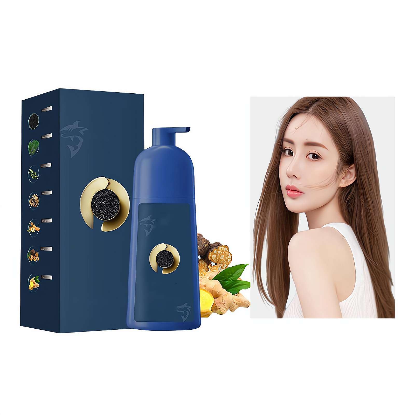 Amazon.com: Zhihuashi Caviar Protein Hair Dye Shampoo - Plant-Based ...