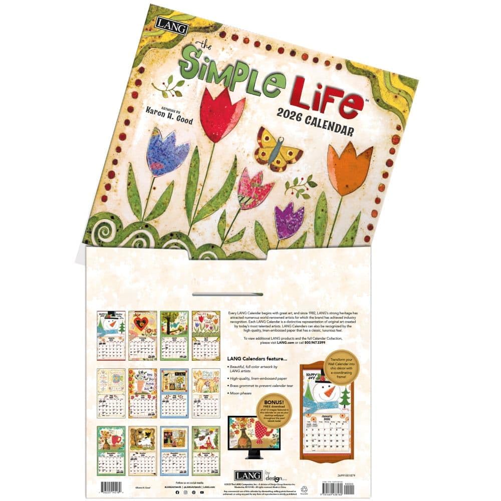 Wall Calendar Simple Inspirations Note Nook Pocket By Debi Hron | EBay ...