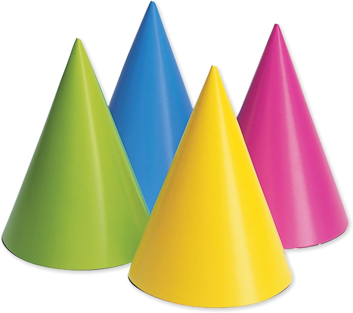 Amazon.com: Creative Converting 20PH-0010 Party Hats, Assorted Neon, 8 ...