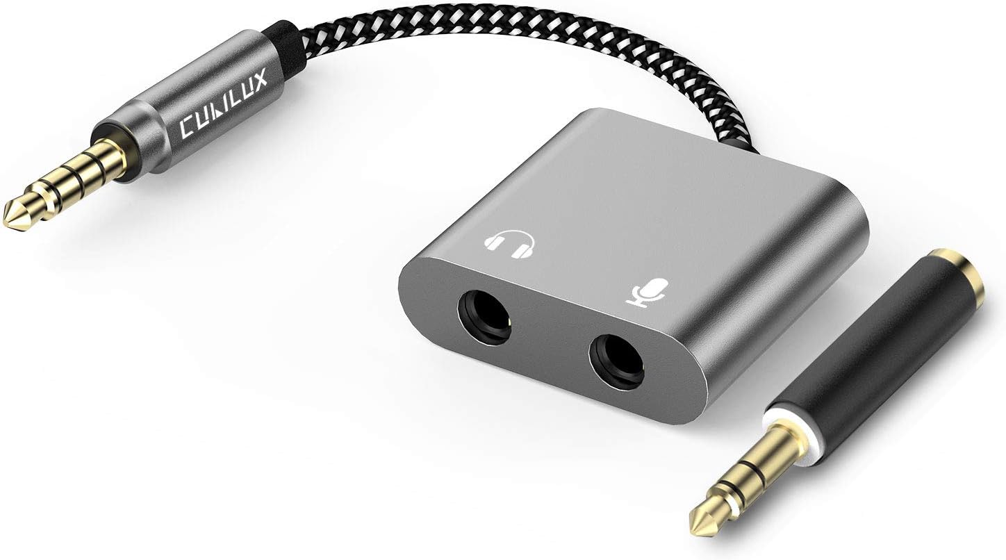 Amazon.com: Cubilux 3.5mm TRS Audio Microphone to TRRS Male Adapter, 1/ ...