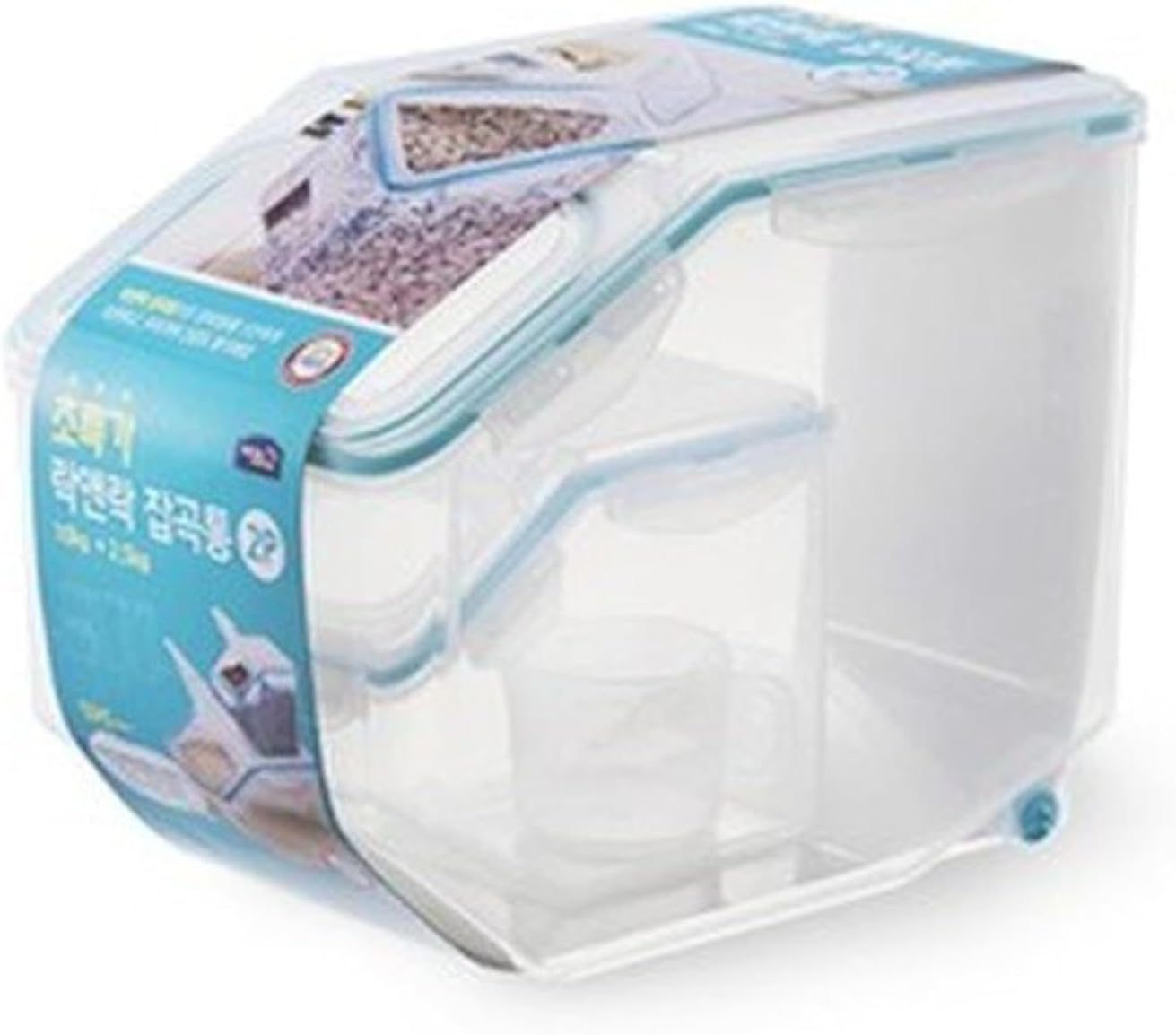 Amazon.com: 2-Pack Large Rice Storage Containers 10 Liter 340 oz Feed ...