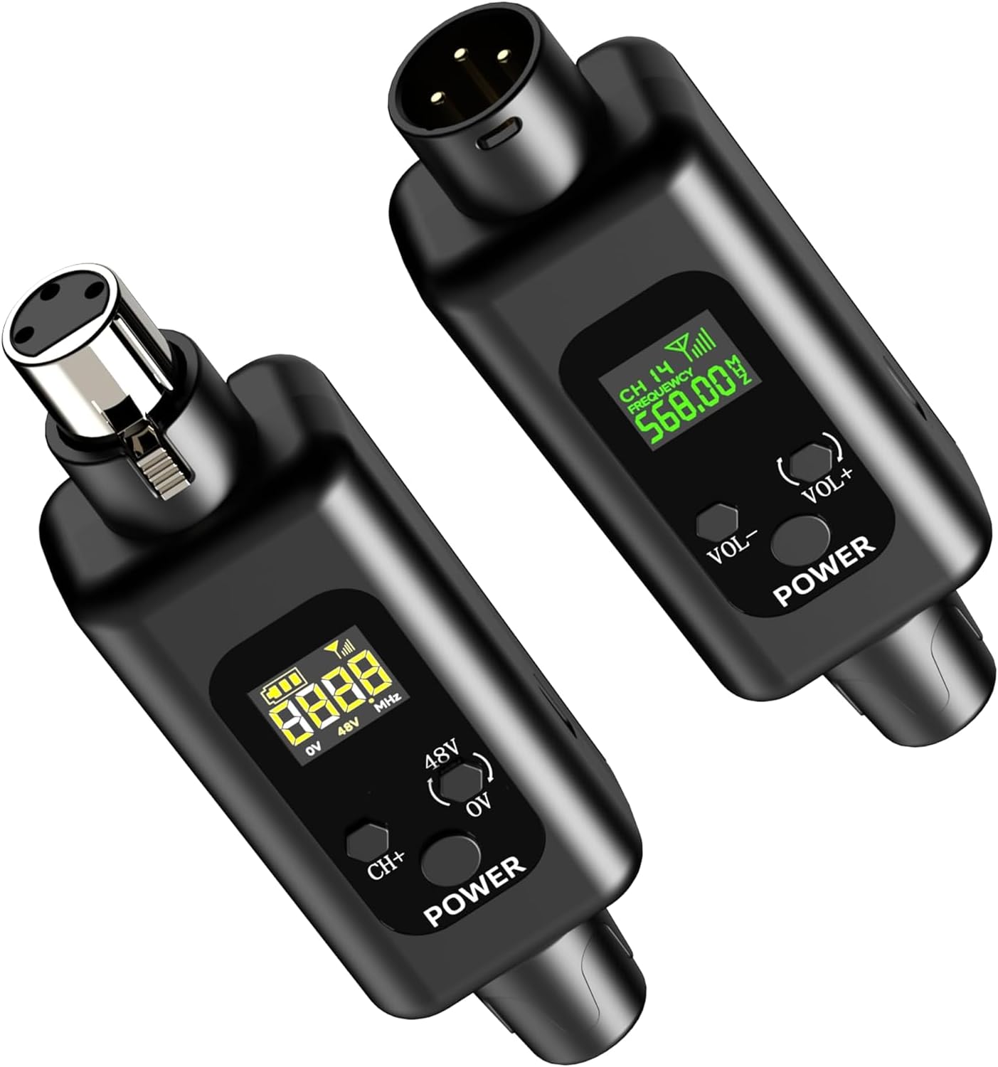 Amazon.com: Wireless Microphone Transmitter Receiver 2.4Ghz, Wireless ...