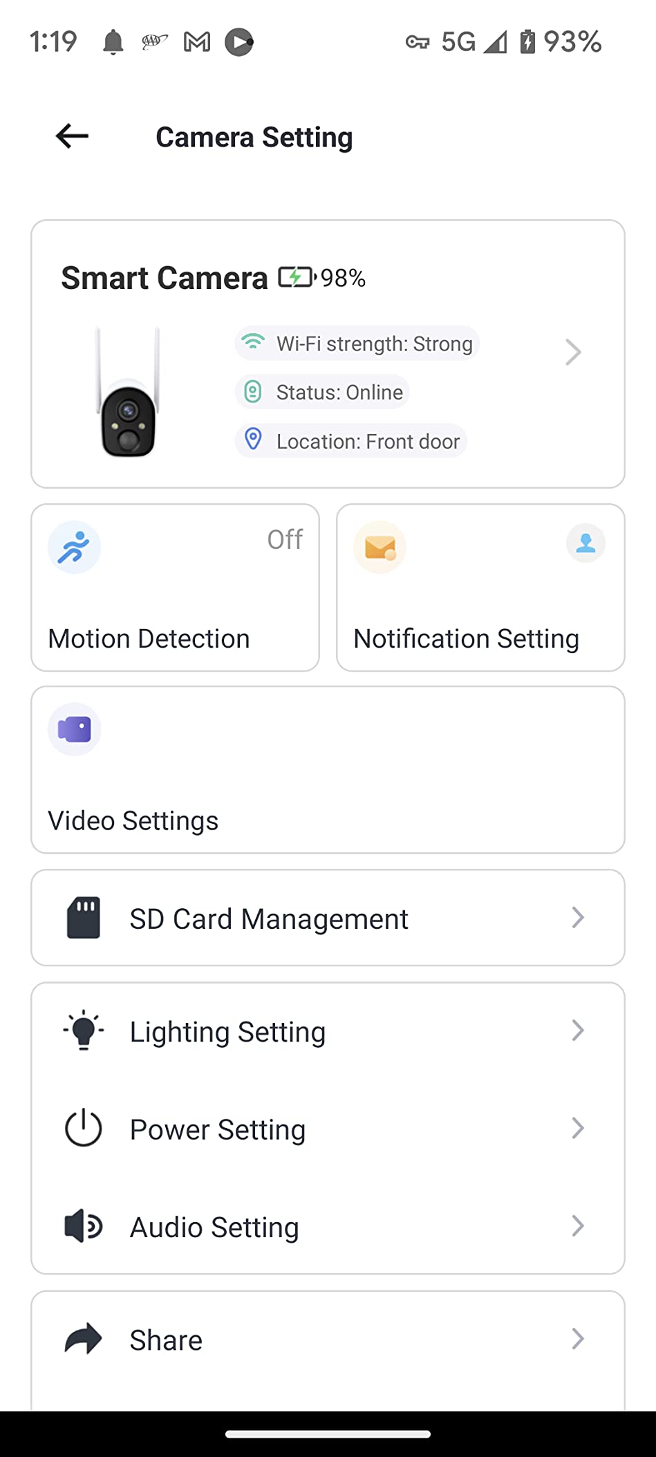 Amazon.com : ESCANU Wireless Outdoor Solar Security Camera for Home ...