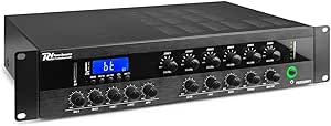 Power Dynamics PDW360MP3 PA Mixer Amplifier with Bluetooth - 6-Zone ...