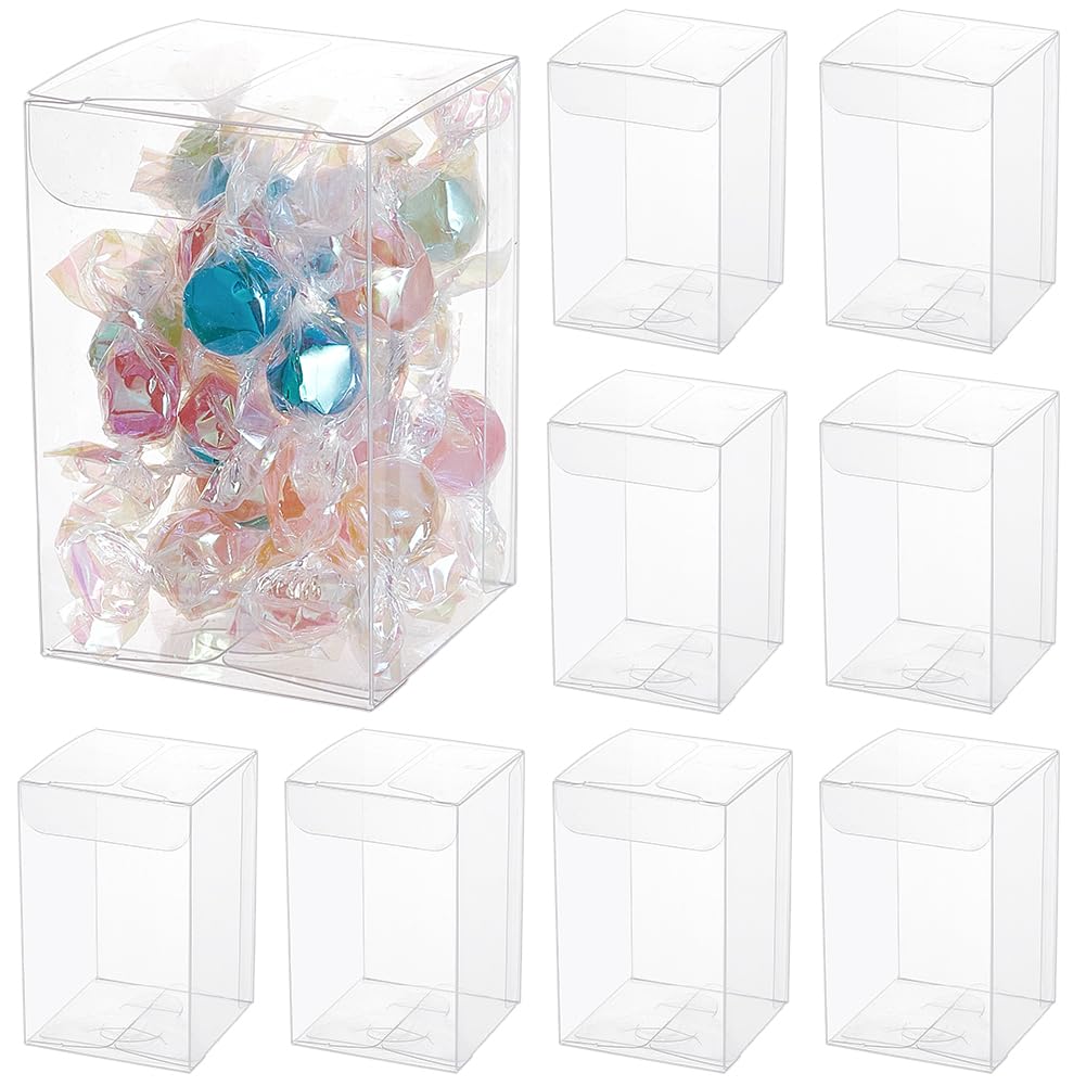 Amazon.com: BENECREAT 20Pcs Clear Gift Boxes with Film, Rectangle ...
