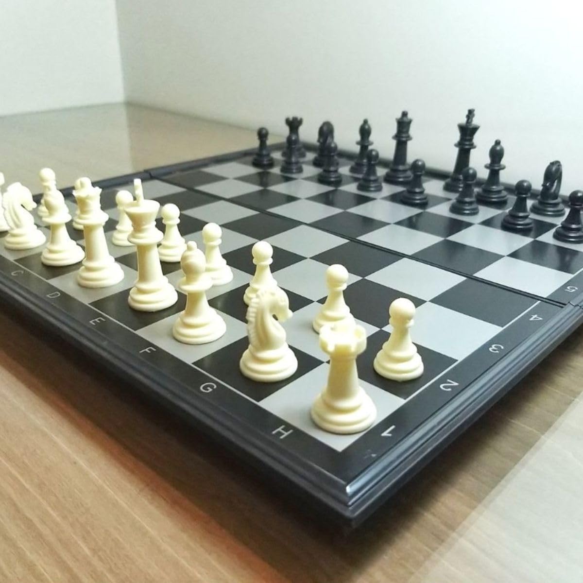 Tabuleiro Xadrez Profissional Grande Dobrável Magnético Imã Jogo ...