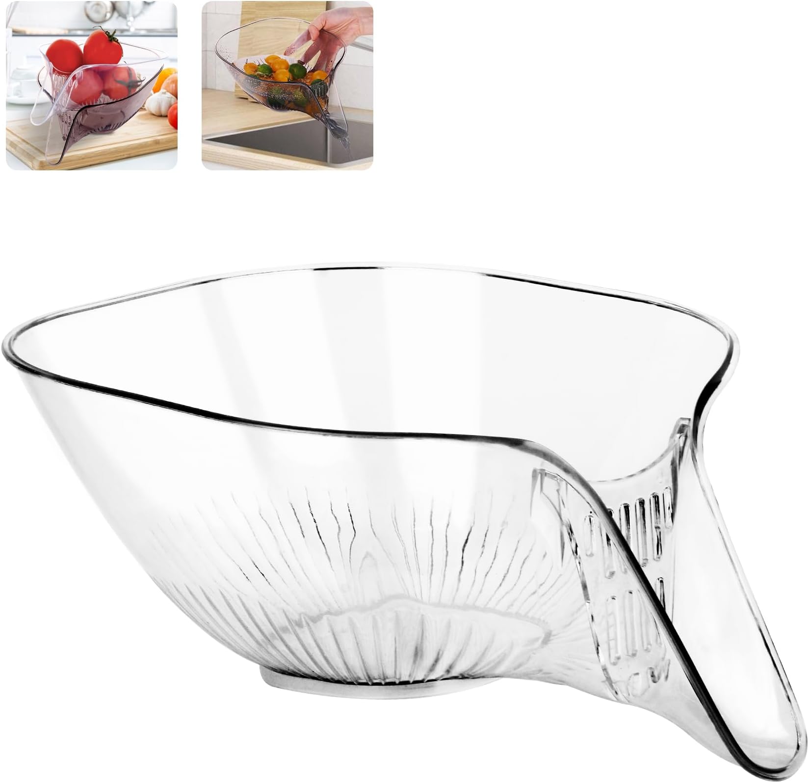 Amazon.com: 2024 New Multi-functional Drain Basket, Drainer Food Basket ...