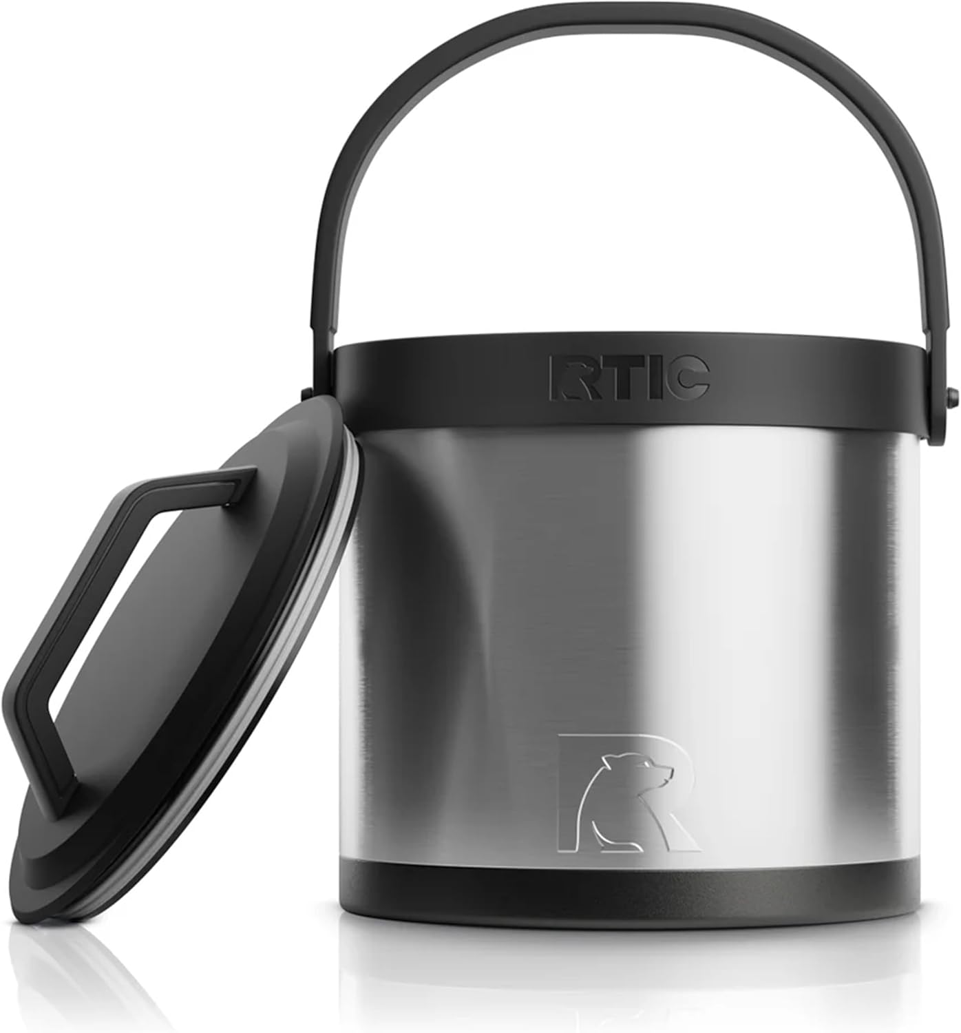 Amazon.com: RTIC Insulated Ice Bucket with Lid, Stainless Steel, Holds ...