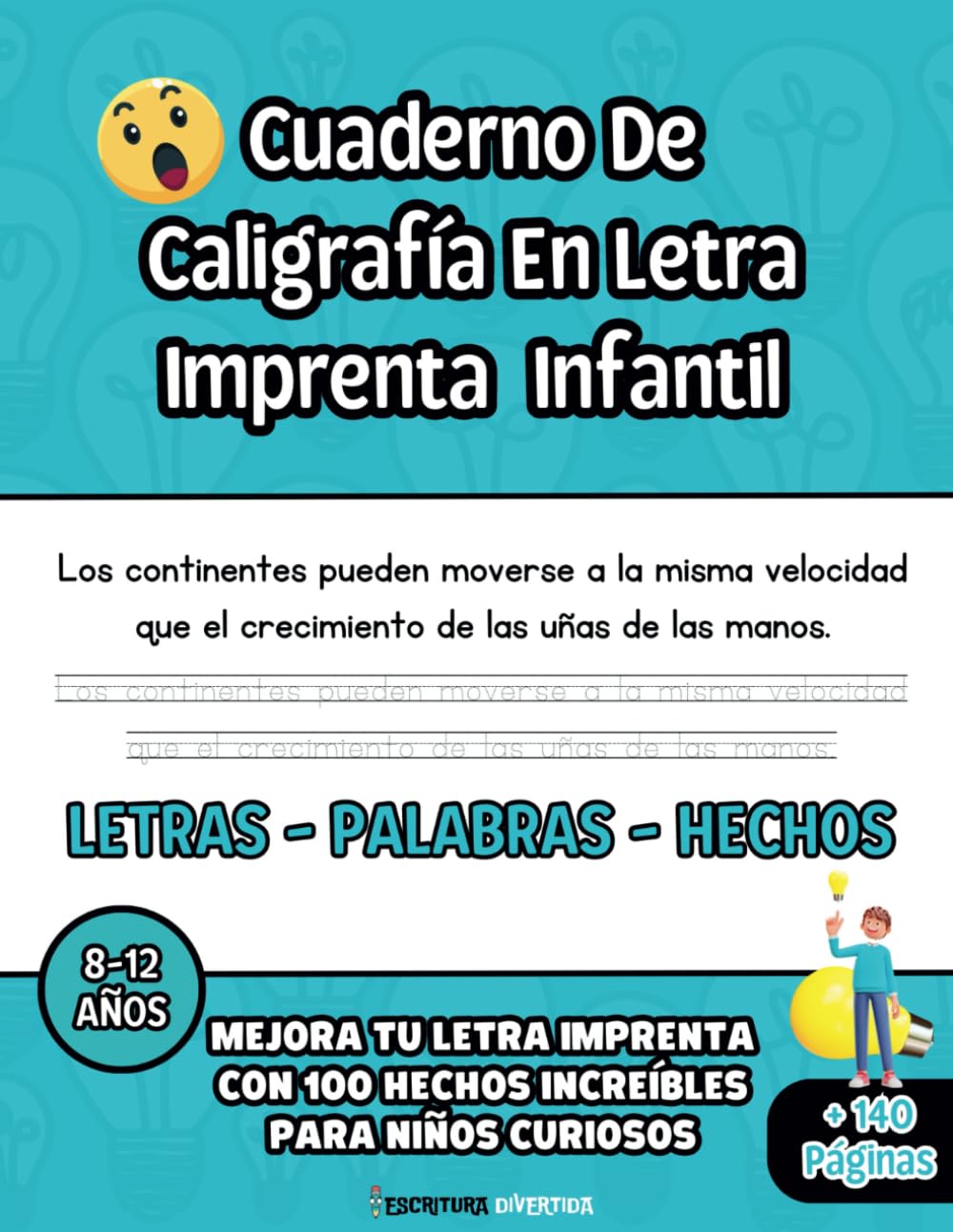 Cuaderno de caligrafía en letra imprenta infantil: Mejora tu letra ...