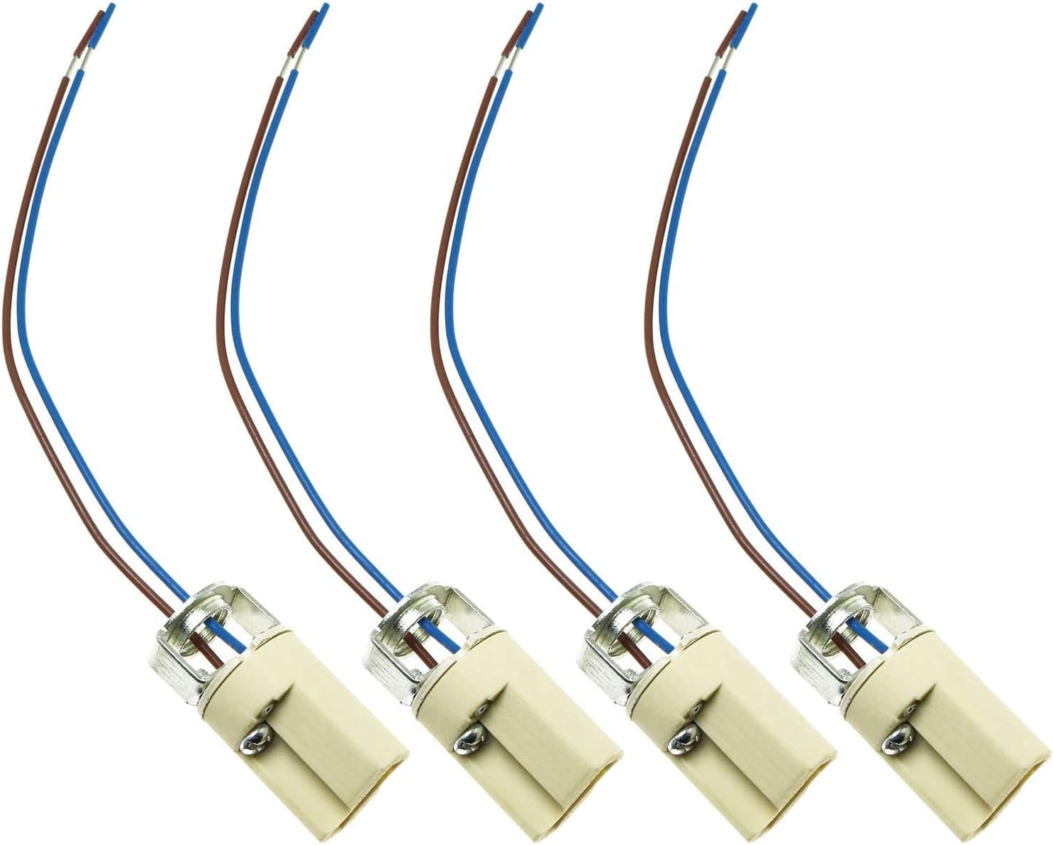 SQXBK G9-lamp Holder 4PCS G9 Ceramic Bulb Base Socket with 15cm Cable ...