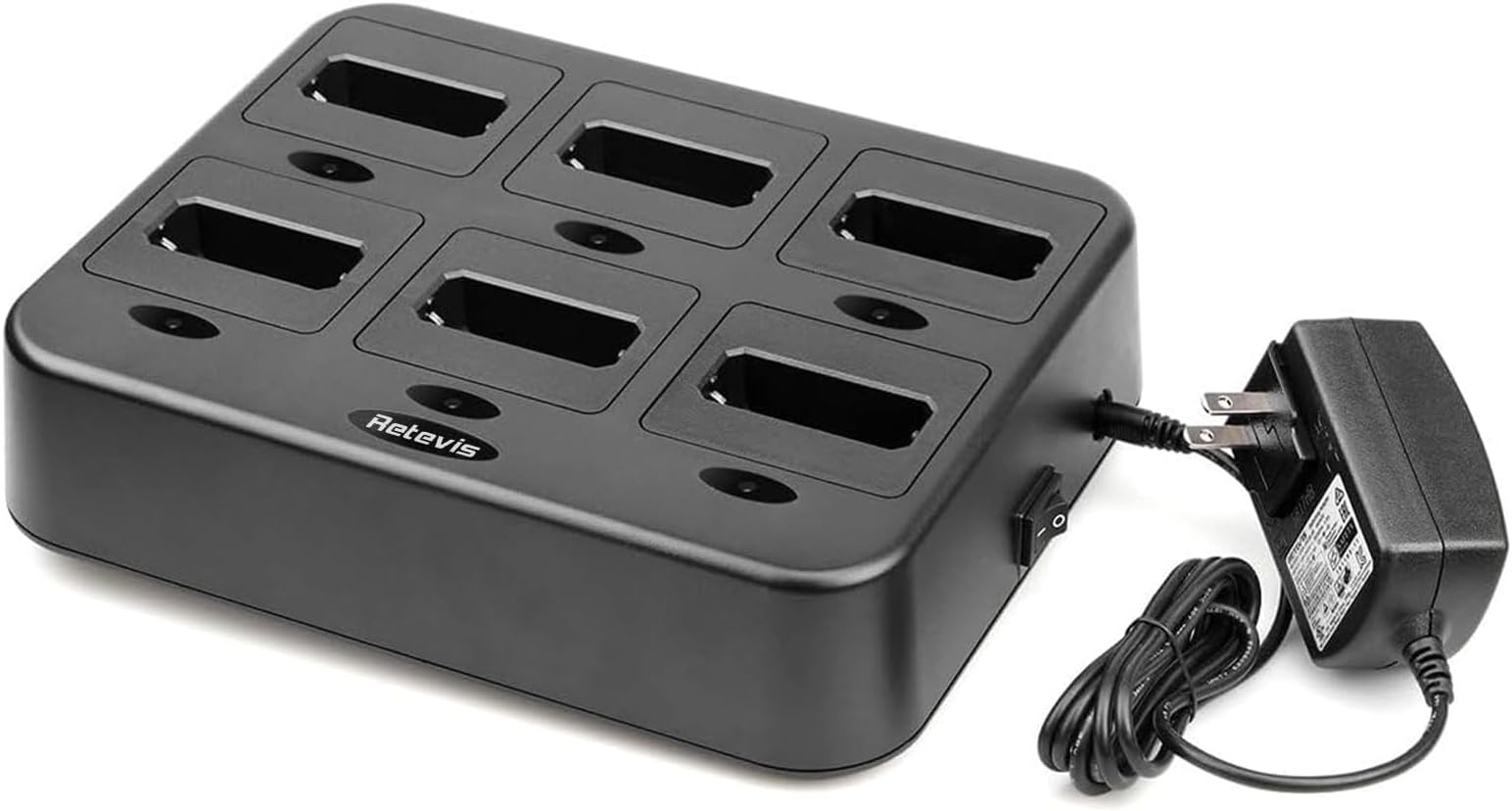 Amazon.com: Retevis RT68 NR10 Six-Way Charger, Multi Unit Rapid Charger ...
