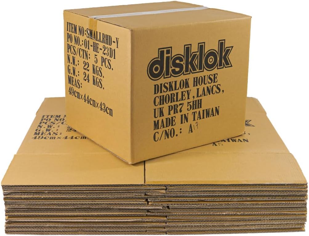 Disklok Branded Heavyweight Cardboard Packing Reuseable Moving House ...