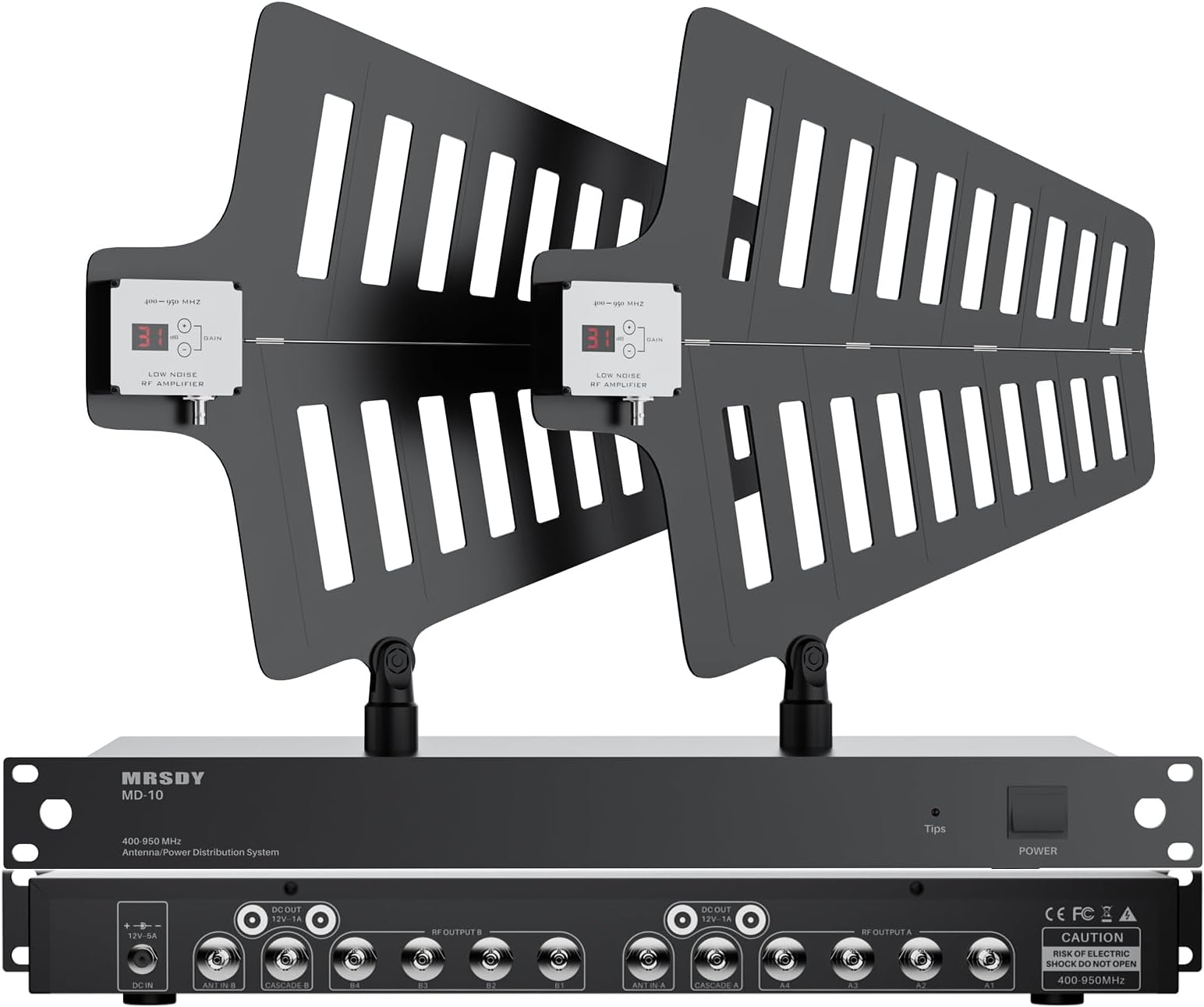 Amazon.com: MRSDY MD-10 UHF Wireless Antenna Distribution System ...