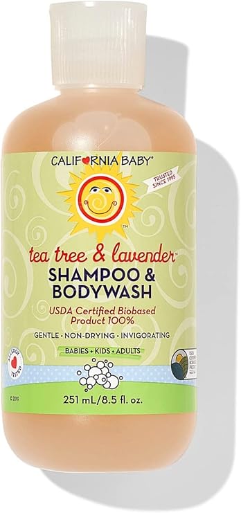 Amazon.com: California Baby Tea Tree & Lavender Baby Shampoo And Body ...