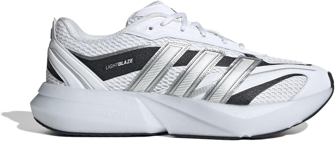 adidas Lightblaze Glow Shoes Mens Wht/Silver/Black 10 UK : Buy Online ...