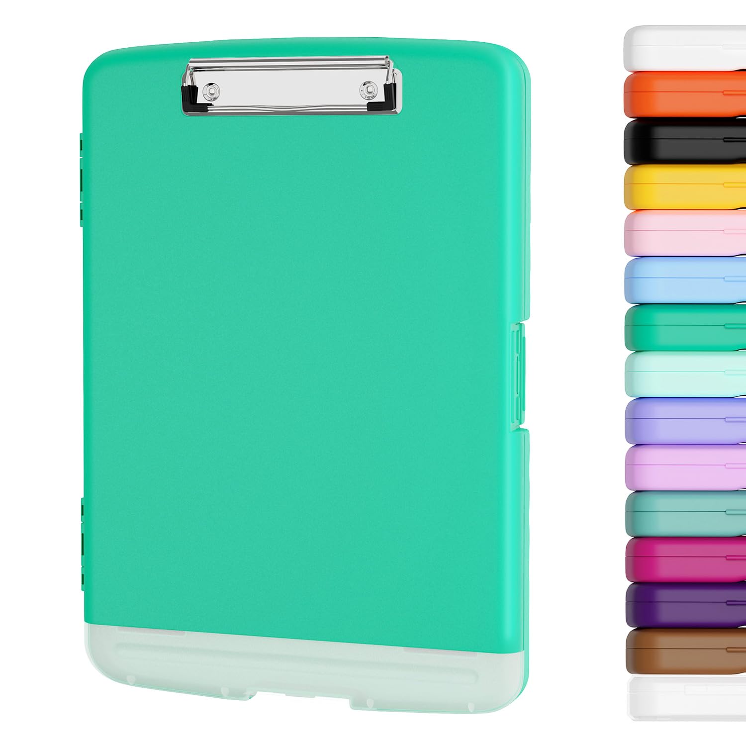 Piasoenc Clipboard with Storage, Portable Office Clipboard Storage Box ...