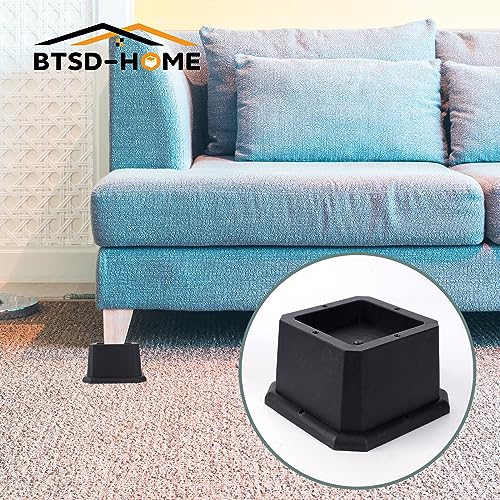 Snapklik.com : Furniture Risers 2 Inch Bed Risers Heavy Duty Adjustable ...