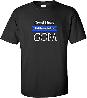Amazon.com: Great Dads Get Promoted To Gopa - Adult Shirt S Black ...