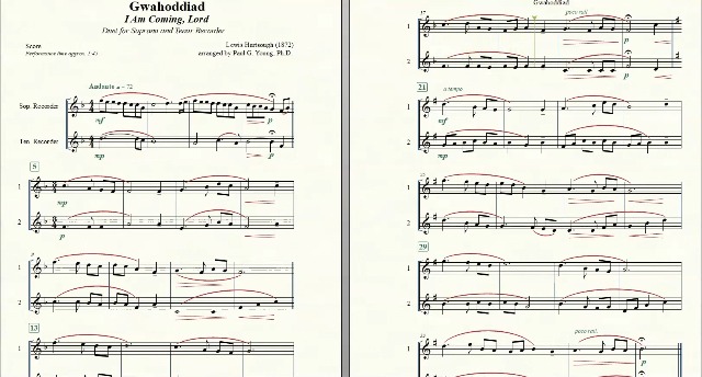 Watch 10 Welsh Melodies Duets for C Soprano and Tenor Recorder on ...