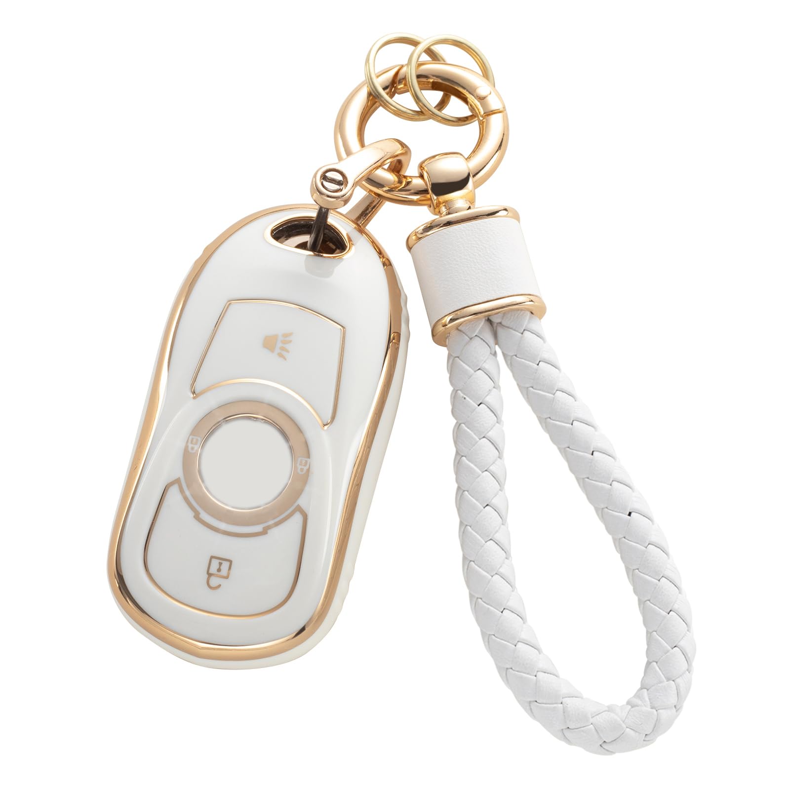 Amazon.com: RUABIBAN for Buick Key Fob Cover with Keychain, Soft TPU ...