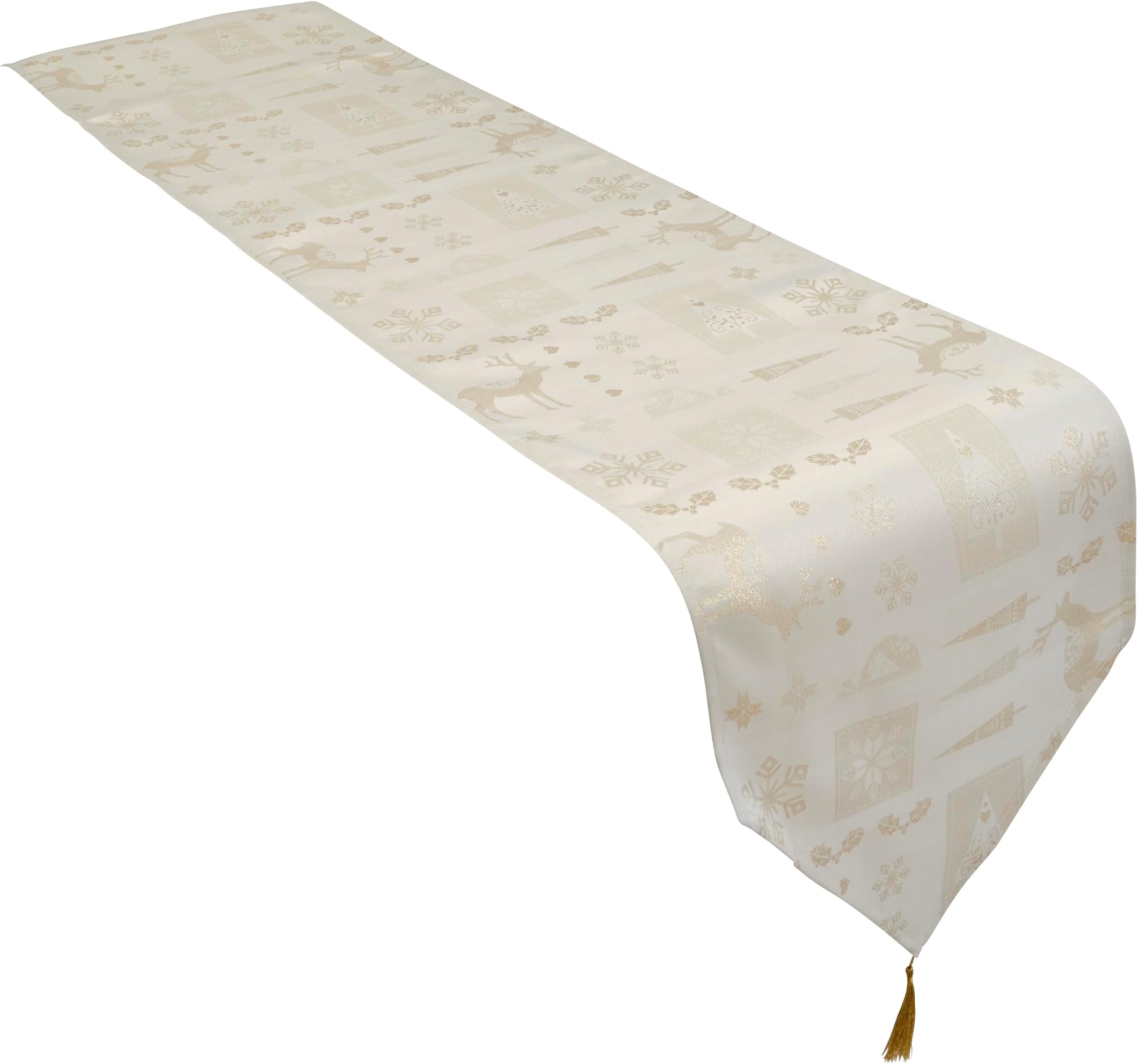 Emma Barclay Eclat - Diamante Table Runner in Mink - 13x72 (33x183cm ...