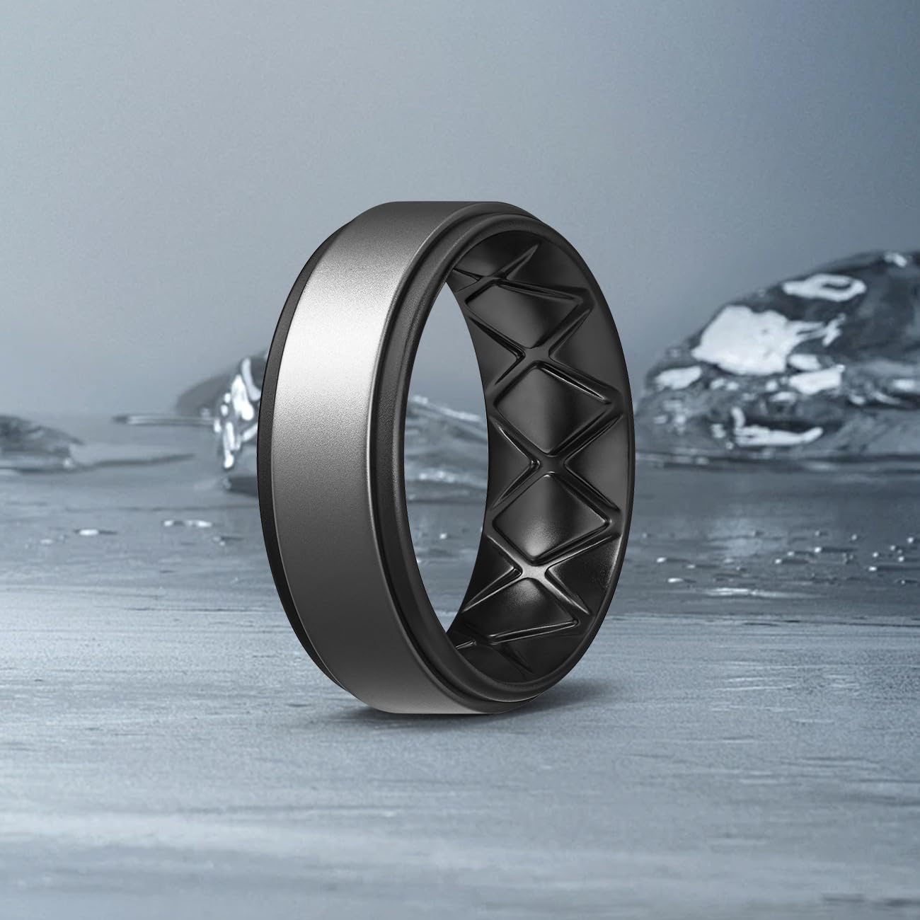Snapklik.com : Egnaro Silicone Rings For Men 1/4/5/6/7 Multipack Of ...