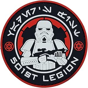 Amazon.com: 501st Legion Storm Trooper Imperial 3D-PVC Rubber Patch - 3 ...