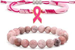 Amazon.com: Breast Cancer Awareness Bracelet, Bangle For A Cause ...