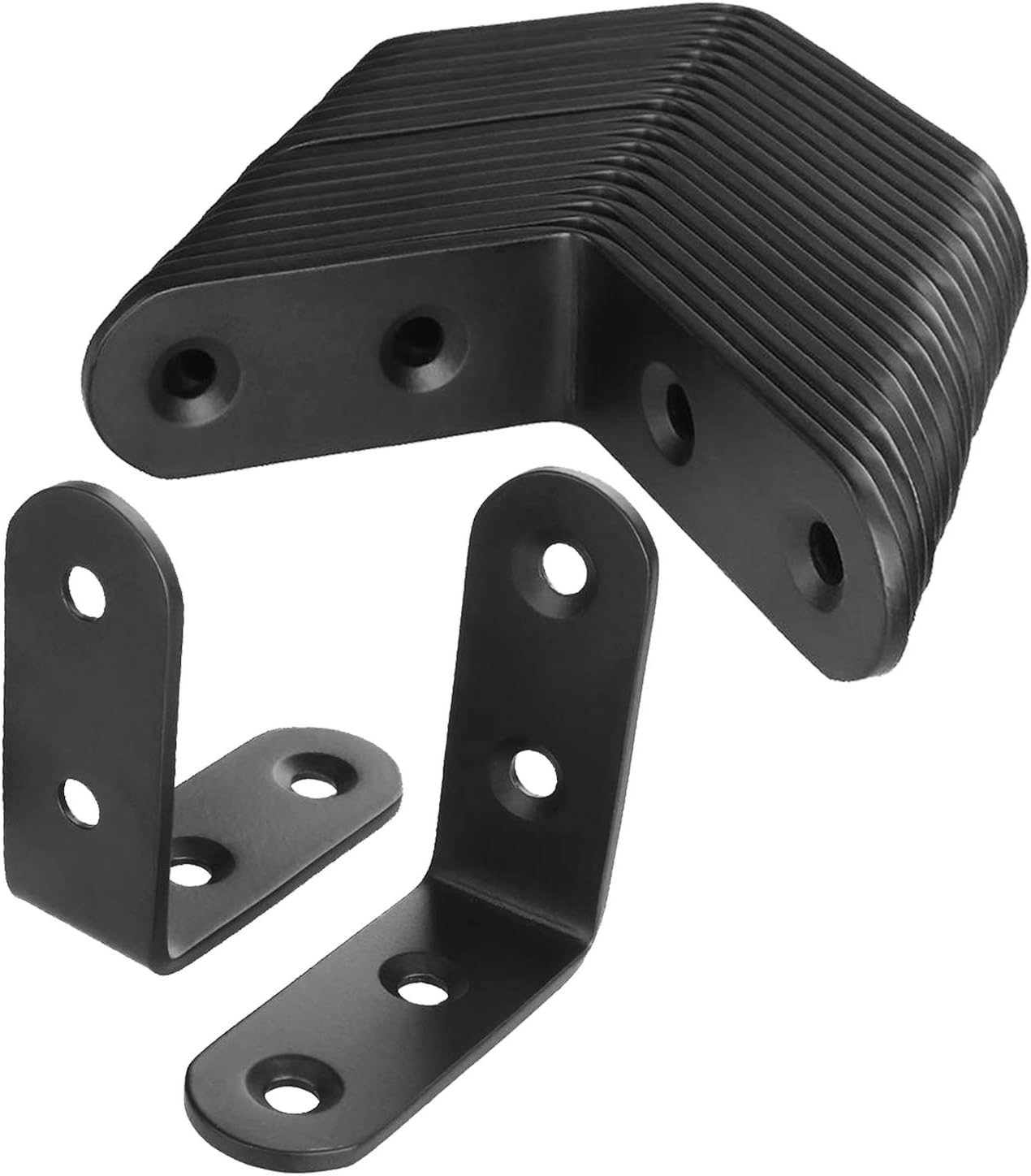 Amazon.com: 50 PCS Black Corner Brace 1x1x0.6 Inch, CertBuy Black L ...