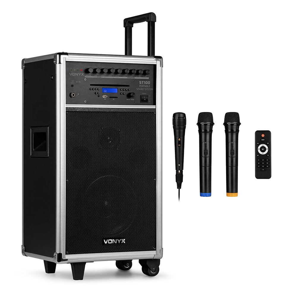 Vonyx ST100 Portable PA Systems | Battery Powered PA System | Portable ...