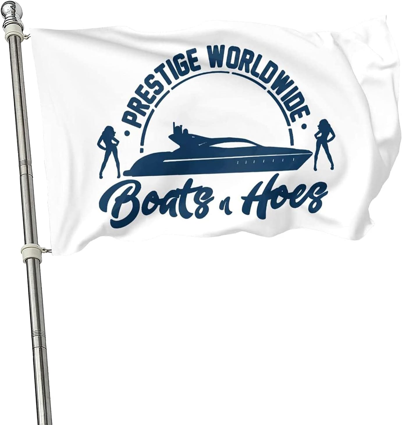 Amazon.com : Prestige Worldwide Boats And Hoes Flag 3x5 Ft, Malibu ...