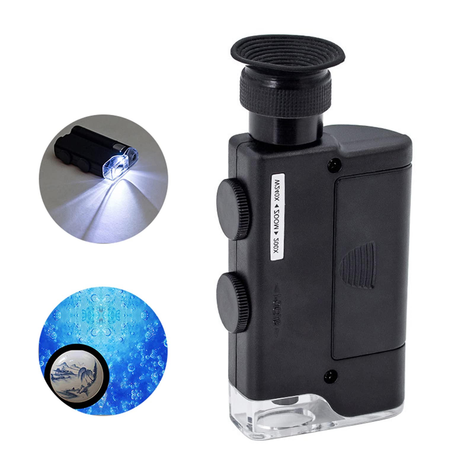Buy HBOY 200X-240X Pocket Micro, Handheld Portable Micro with LED Light ...