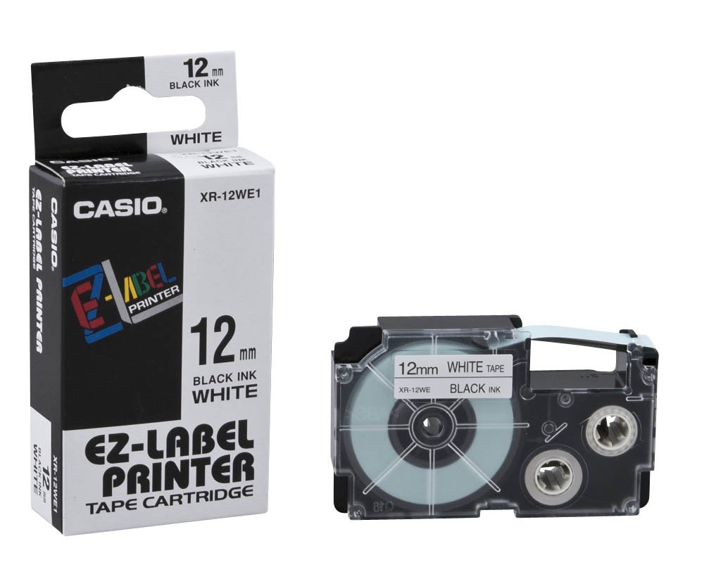 Casio 12mm White EZ Label Printer Tape XR-12WE1 : Amazon.in: Office ...