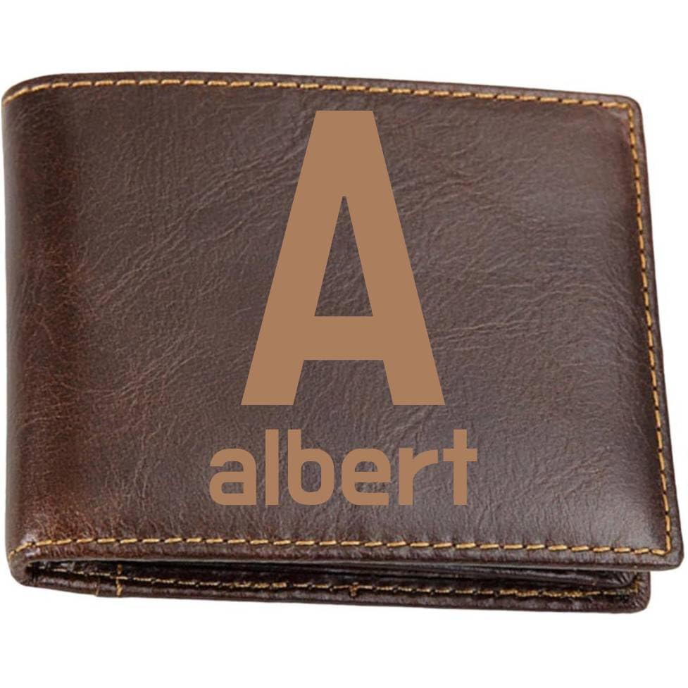 Personalized Engraved Full Grain Leather With RFID Blocking ...