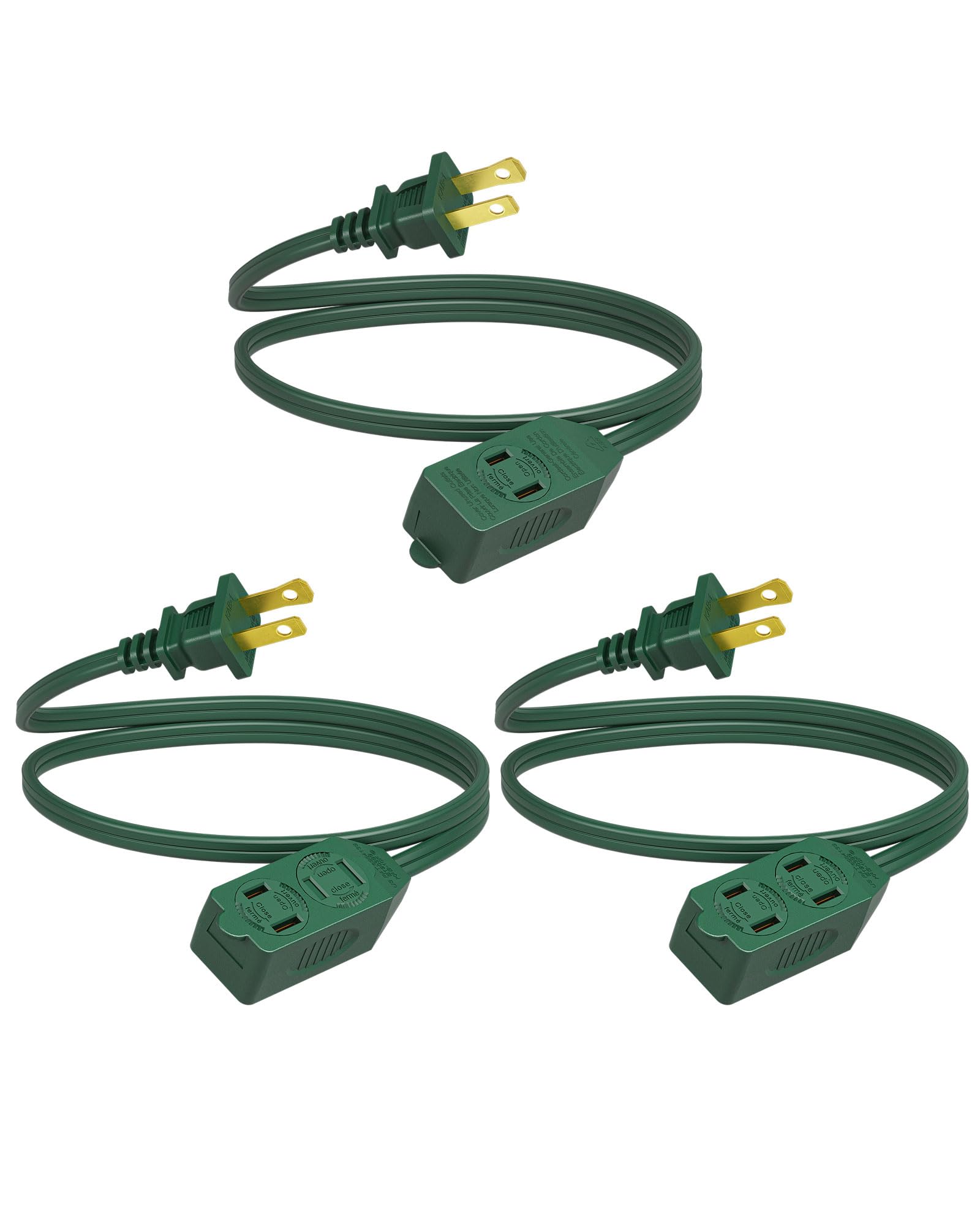 Snapklik.com : DEWENWILS 3-Pack Extension Cord 3 Ft, 16 AWG Extension Cord
