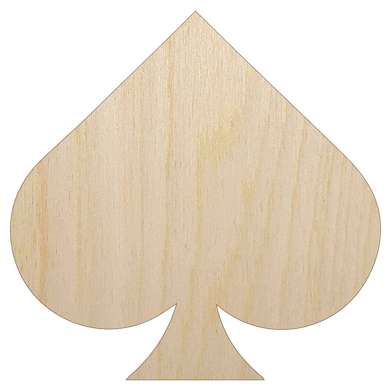 Amazon.com: Card Suit Spades Unfinished Wood Shape Piece Cutout for DIY ...