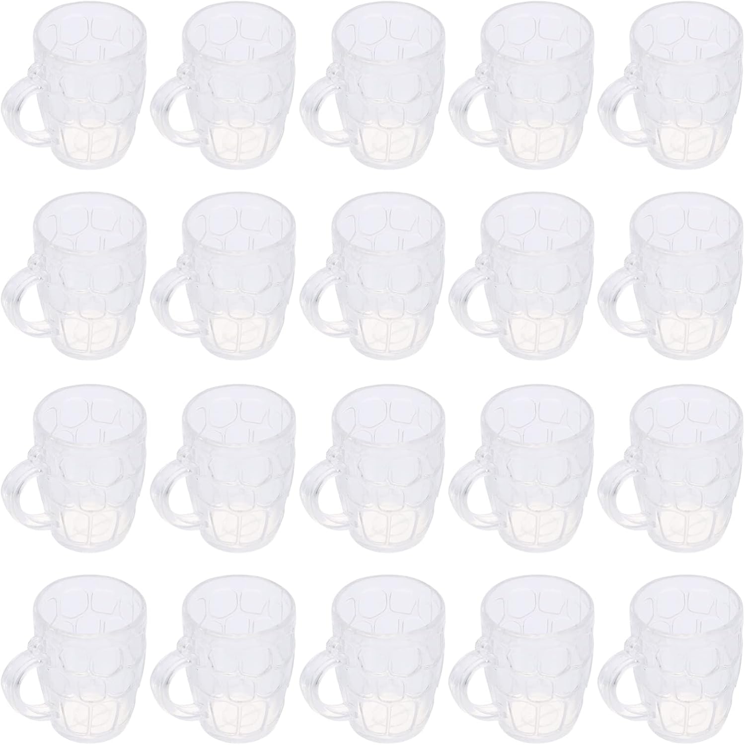 Kisangel 20pcs Mini Beer Mug Tiny Wine Cups Mini Beer Shot Glasses ...