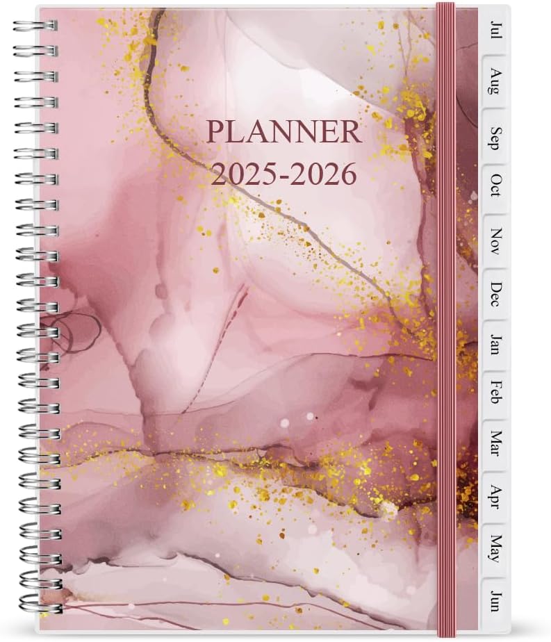 2025-2026 Diary, A5 Weekly Planner with Monthly Tabs, July 2025 - June ...