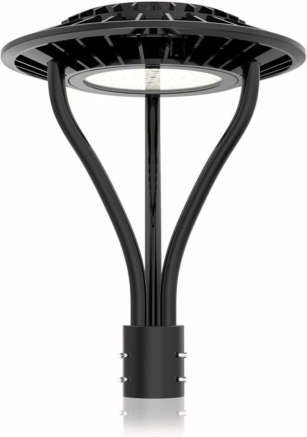 100W LED Post Top Light 3CCT 3000K 4000K 5000K, Circular Lamp Post LED ...