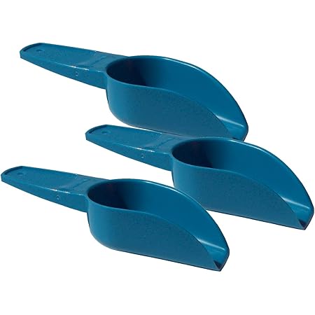 Amazon.com: Tupperware Set of 3 Small Canister Scoops with Handles in ...