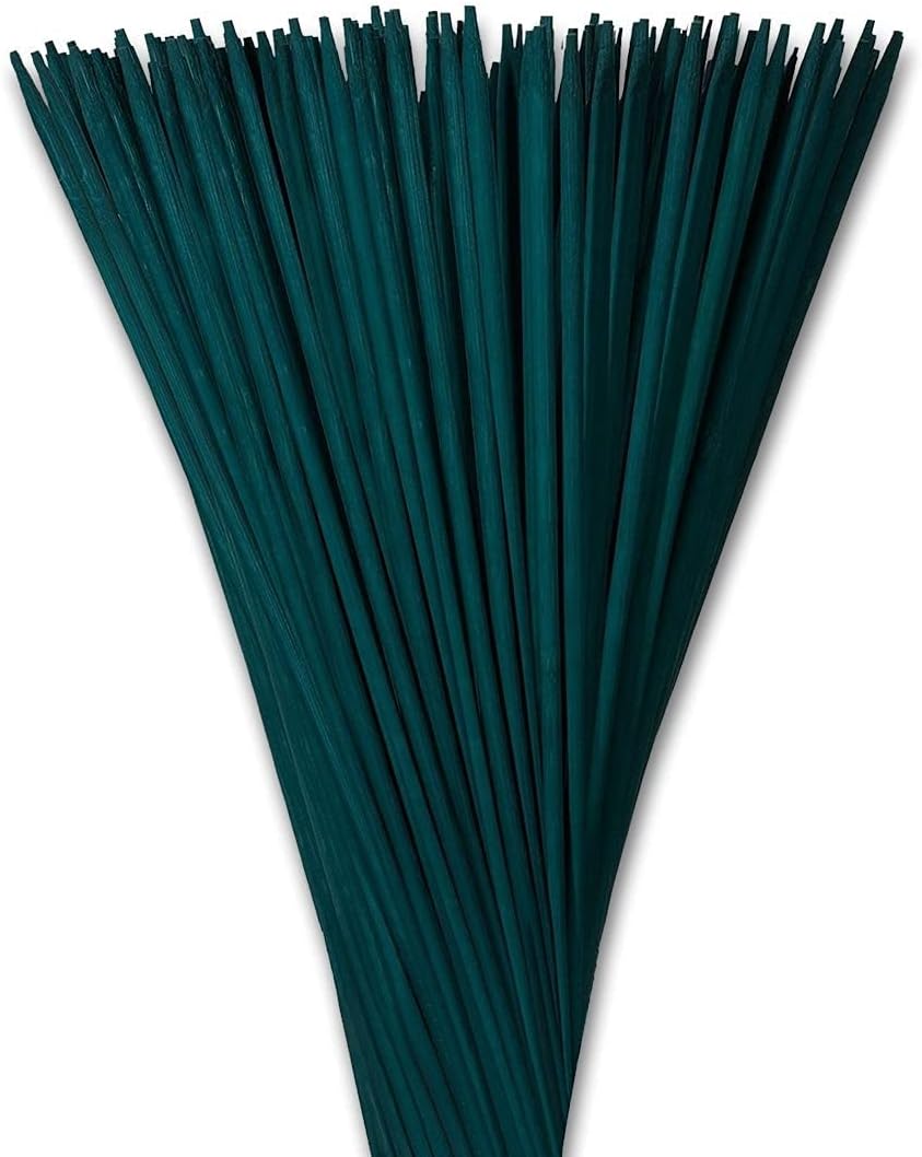 TSKDKIT 30cm Garden Stakes Bamboo Sticks Plant Support Sticks with 50 ...