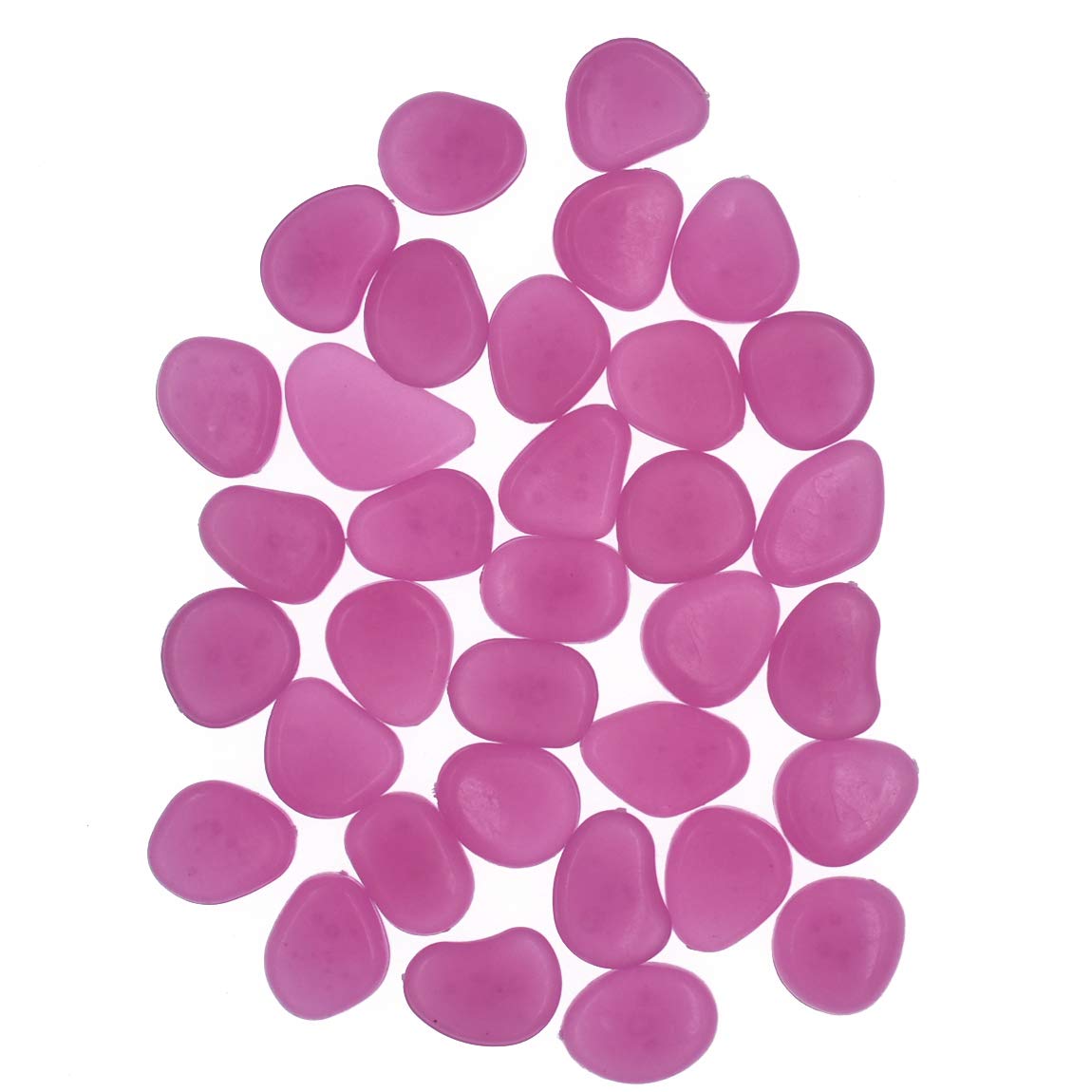 Amazon.com : QTTLLI 100Pcs Glow Pebbles Glow in The Dark Decorative ...