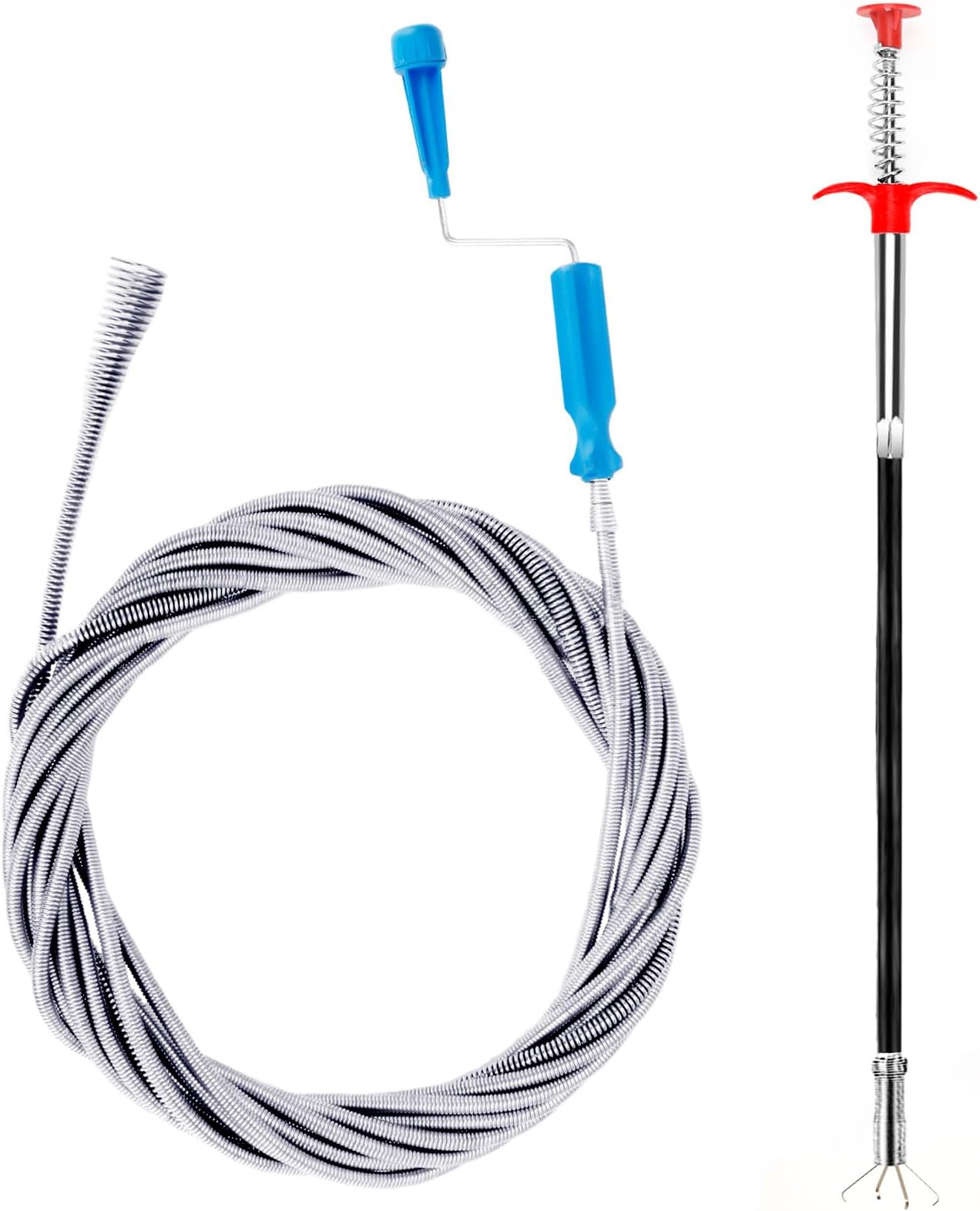 Lot de 2 Furet Deboucheur Canalisation Professionnel 10m & 1.4m Furet ...