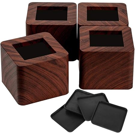 MEETWARM 3 Inch Bed Risers Heavy Duty Furniture Risers for Couch Sofa ...